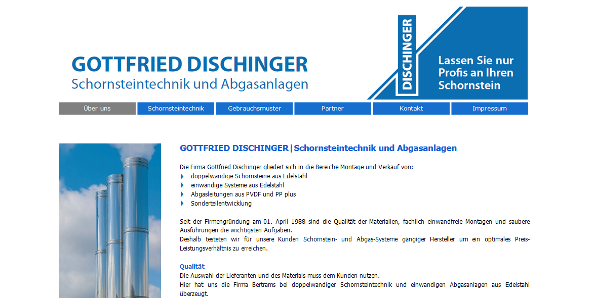 Neuer Auftrag von Dischinger Abgasanlagen & Schornsteintechnik - News